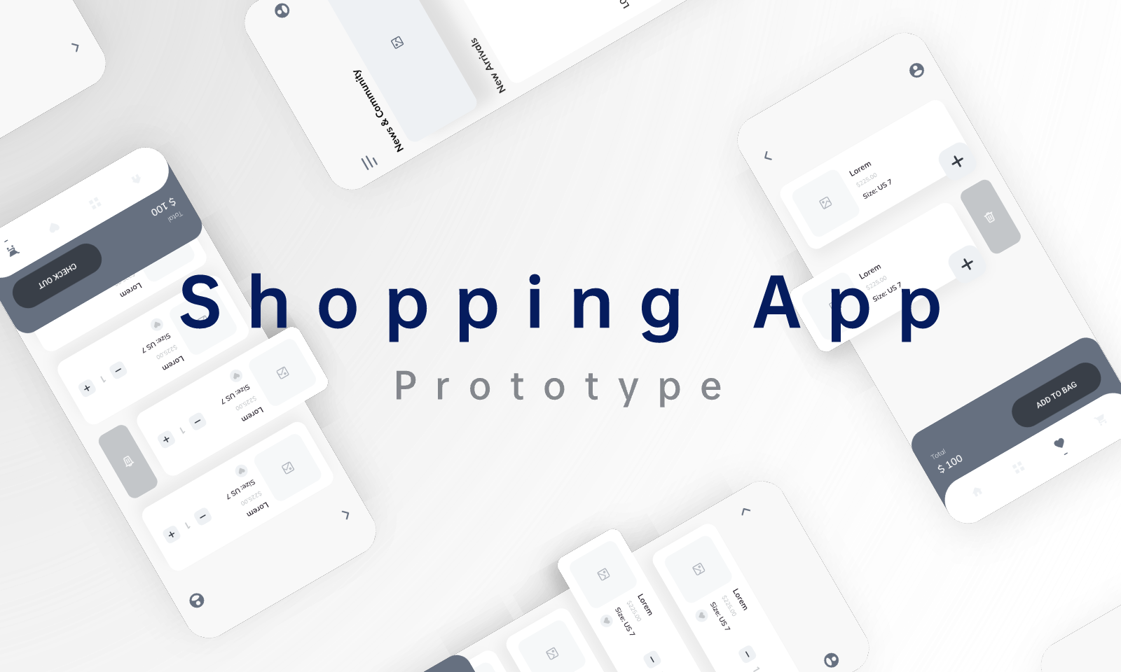 Shopping Cart Wireframe/Design - Pixso设计素材